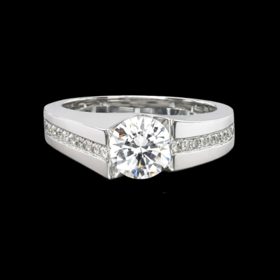 Flush Setting Engagement Ring | Omni by Adam Neeley